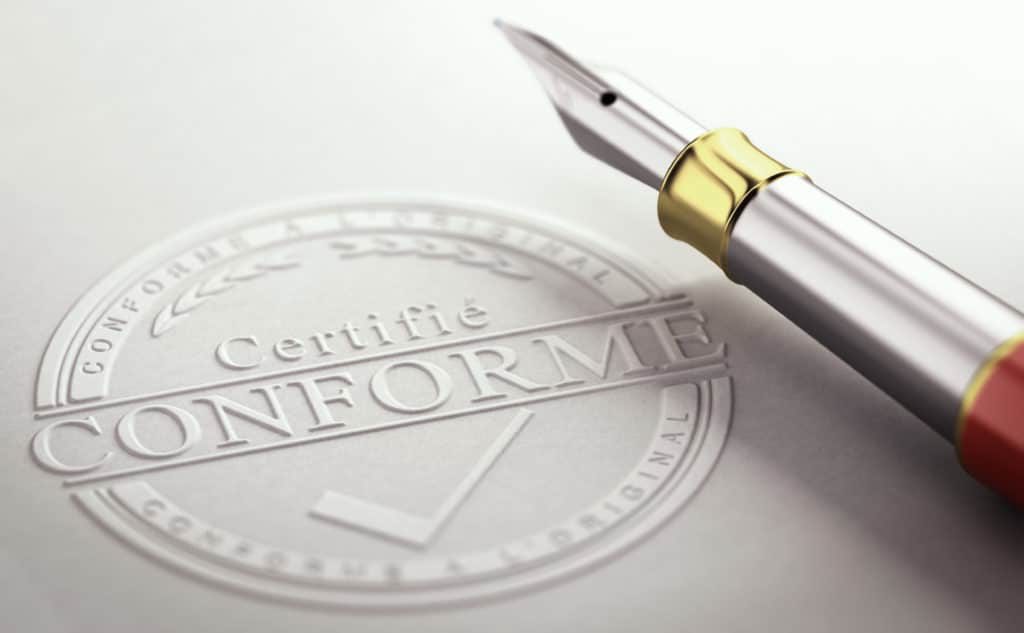 Copie certifiée conforme